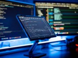 Work From Home Programmer Coding Code On Notebook Screen At Home