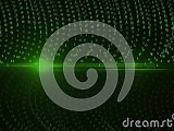 Animation Of Green Binary Coding Data Processing Over Black Background
