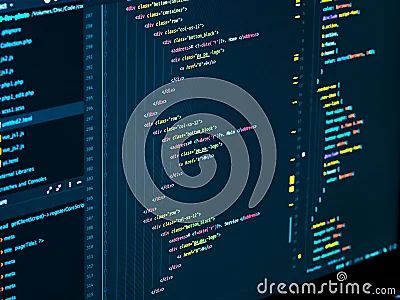 Coding Html And Css In Ide Macro Web Development Software Source - Nature Images - High Quality Retina Collection