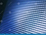 Abstract Blue Binary Code Background Programming Coding Hacker