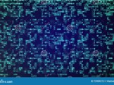 Abstract Blue Technology Background Stock Illustration Illustration