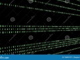Abstract Technology Binary Code Background Computer Code Digital Flow