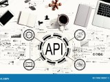 Api Application Programming Interface Concept With A Laptop Computer