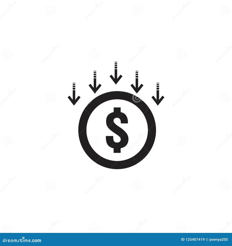 Dollar Coin Money Fall Drop Down Rate Decrease Price Payment Value - Premium Abstract Background Gallery - Ultra HD