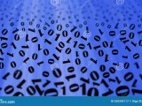 Background With Falling Binary Code Programming Stock Illustration