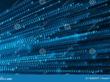 Binary Code Abstract Technology Background Big Data Coding Or Hacker
