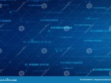 Flowing Number One And Zero Text In Binary Code Format In Technology