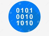 Binary Code Flat Vector Icon Coding Concept Icon Stock Vector
