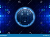 Binary Code Vector Abstract Technology Background With Global Security