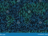 Binary Code Zeros And Ones In The Form Of A Map Of The World Coding