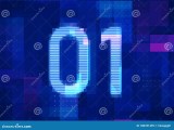 01 Binary Computer Code On The Screen Computer Technology Background