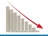 Business Graph Down 3 Stock Illustration Illustration Of Dollar
