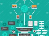 Cloud Computing Software Development Concept Stock Vector