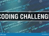 Coding Challenge Text Written On Programming Code Abstract Technology