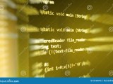 Coding Programming Source Code Screen Colorful Abstract Data Display