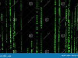 Computer Code Falling Matrix Style Stock Illustration Illustration