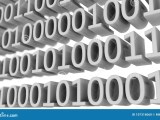 Numbers Zero And One In Binary Code Stock Illustration Illustration