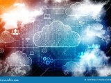 Cloud Computing Concept Background Digital Abstract Background Stock