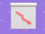 Decrease Graph 3d Icon Model Cartoon Style Concept Render Illustration