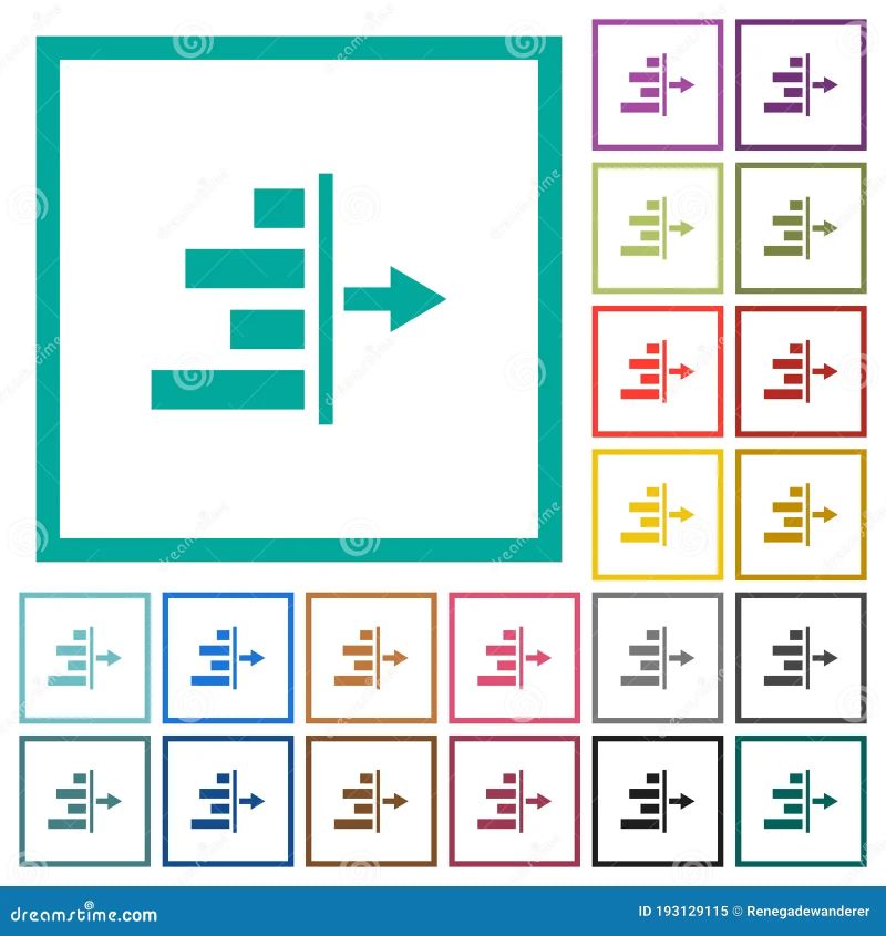Decrease Right Indentation Of Content Flat Color Icons In Round - Beautiful Sunset Photo - 8K
