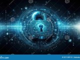 Digital Lock With Binary Code Stock Illustration Illustration Of