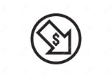 Dollar Arrow Decrease Icon Money Arrow Symbol Economy Stretching
