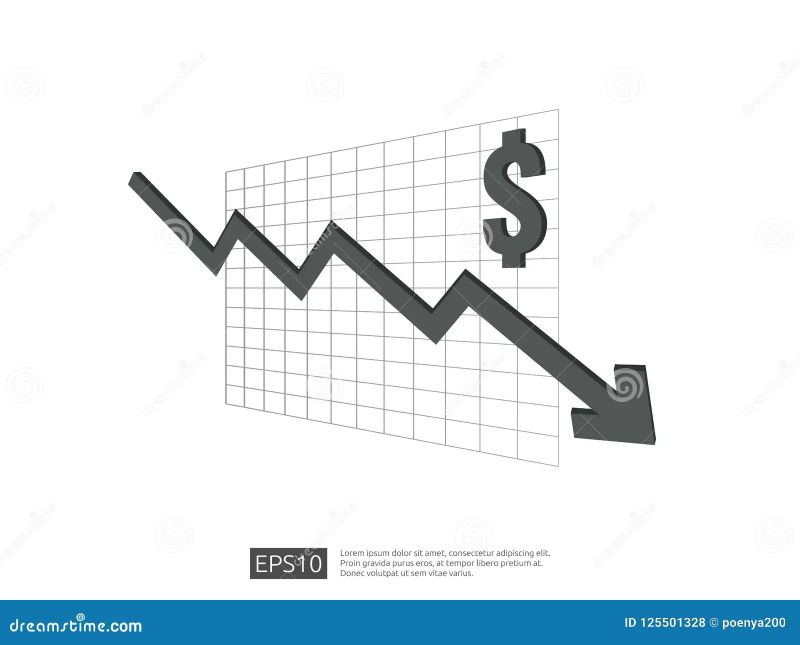 Dollar Coin Money Fall Drop Down Rate Decrease Price Payment Value - Download Premium Geometric Pattern | Desktop