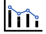 Downward Down And Decrease Market Graph Icon Design Stock Vector