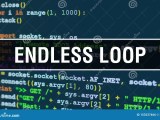 Endless Loop With Digital Java Code Text Endless Loop And Computer