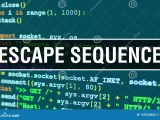 Escape Sequence With Digital Java Code Text Escape Sequence And