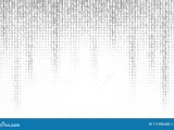 Gradient Binary Code Digits Background Stock Illustration