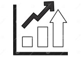 A Graph Icon With An Arrow Representing Trend Growth Increase