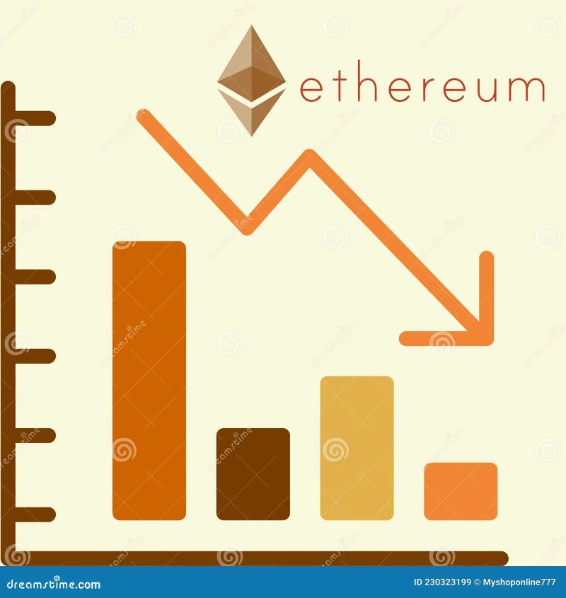 Graph Showing Decrease Of Ethereum Coin Value Editorial Stock Image - Download Ultra HD Nature Art | High Resolution