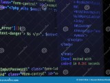 Html Code On Laptop Screen Python Code Computer Screen Stock Photo