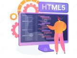 Html5 Programming Concept Html Code Optimization And Programmer Script