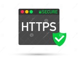 Https Protocol Safe And Secure Browsing Stock Vector Illustration