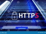 Https Secure Data Transfer Protocol Used On The World Wide Web Stock