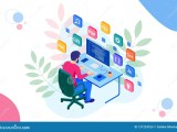 Isometric Developing Programming And Coding Technologies Website