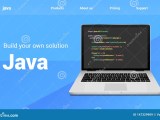 Java Programming Code Technology Banner Java Language Software Coding