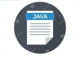 Java Source Code Document File Format Flat Icon Stock Vector