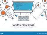 Lined Programming Coding And Seo Outline Computing Background Code