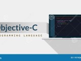 Objective C Programming Language With Script Code On Laptop Screen