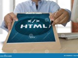 Php Html Developer Web Code Design Programmer Working In A Soft Stock