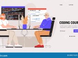 Programmer Work On Web Development Script Coding And Programming