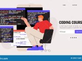 Programmer Work On Web Development Script Coding And Programming