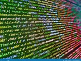 Programming Abstract Source Code And Binary Code On Display Of