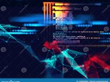 Programming Code Abstract Technology Background Stock Illustration