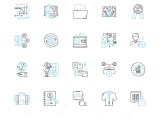Programming Coding Vector Line Icons Set Programming Coding