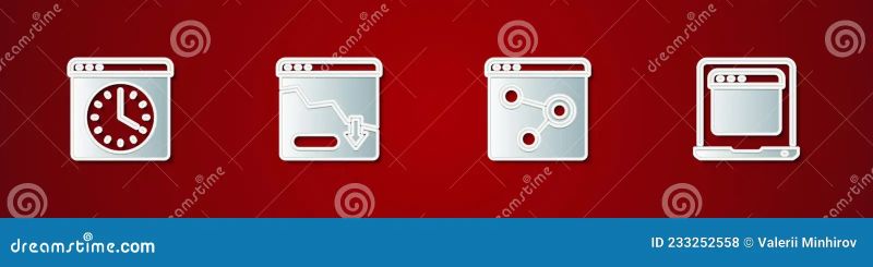 Set Browser Window Financial Growth Decrease And Laptop With Browser - 8K Gradient Textures for Desktop