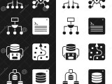 Set Web Developer Programming Code Algorithm Network Cloud Connection